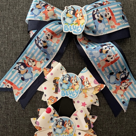 Accessories | Bluey Hair Bow Clip Set | Poshmark